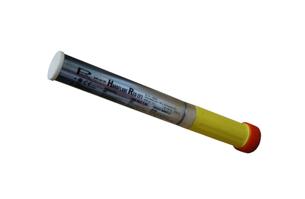 PyroPol Red Hand Flare Signal | Techno Marine